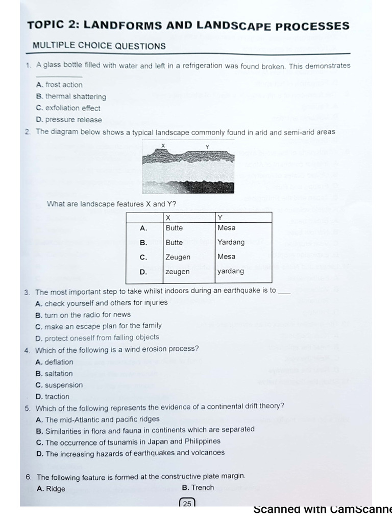 Landform and Landscape Process | PDF
