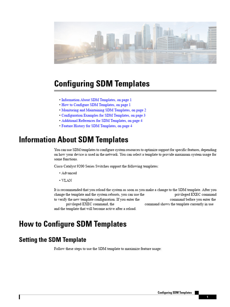 Configuring SDM Templates | PDF | Virtual Private Network | Networking ...
