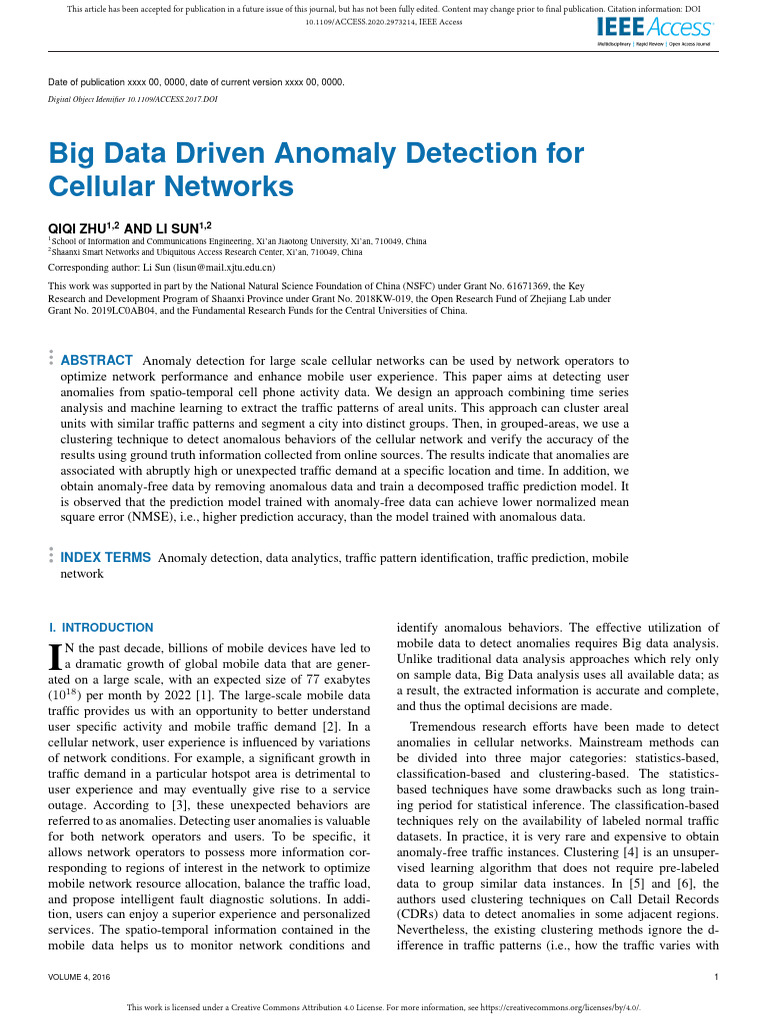 Big_Data_Driven_Anomaly_Detection_for_Cellular_Net-1 | PDF | Principal Component Analysis | Data ...