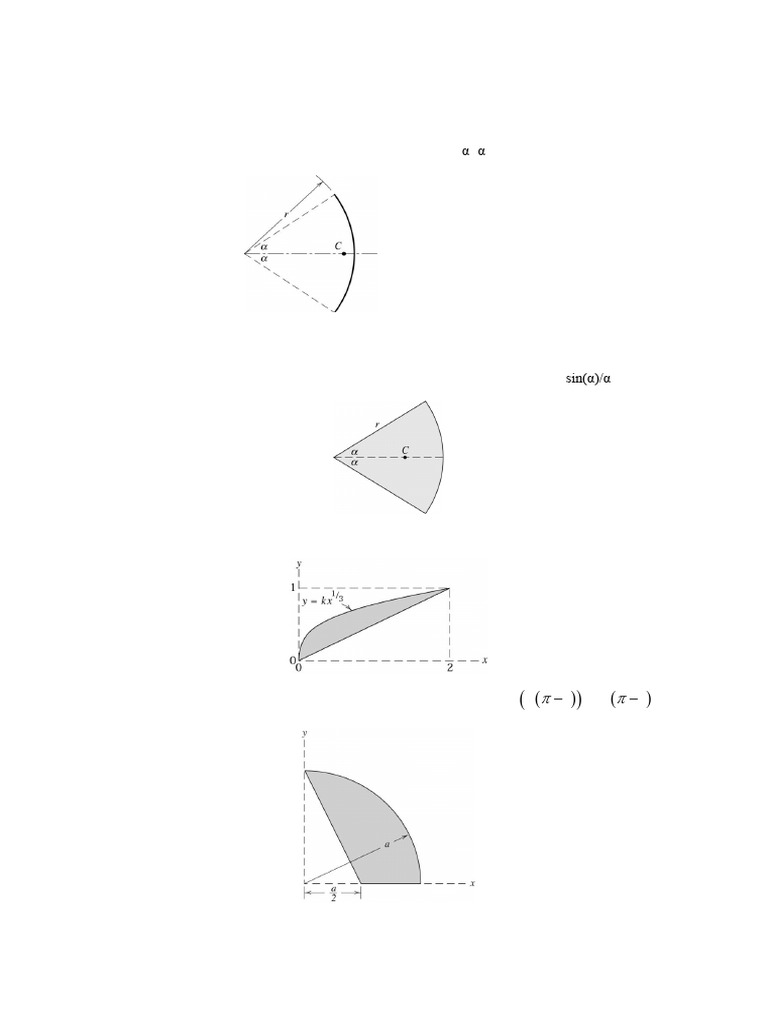 EMech Prob Set V Centroid and Moment of Inertia | PDF | Area | Triangle