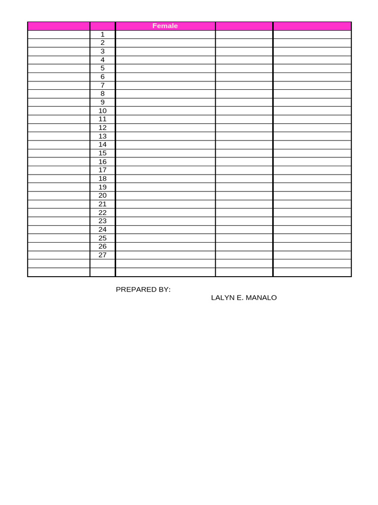 Masterlist Diamond | PDF