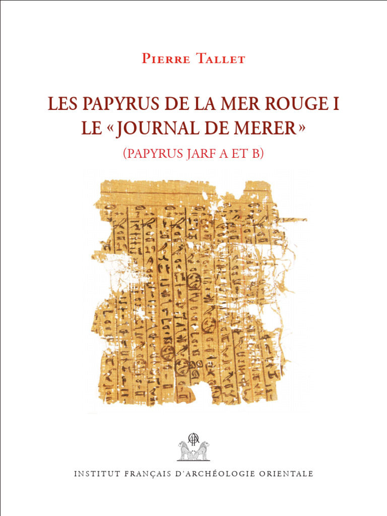 Les Papyrus de La Mer Rouge I Le Journal | PDF | Egyptian Pyramids | Rowing