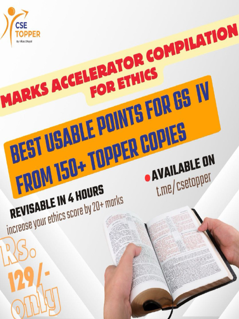 Marks Acclerator Compilation For Ethics (Sample) | PDF | Morality | Social Psychology