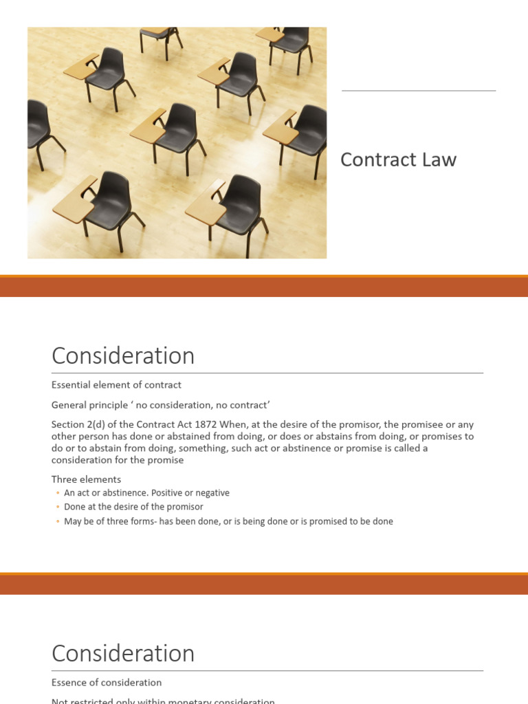 Understanding Contract Consideration Elements | PDF | Consideration ...