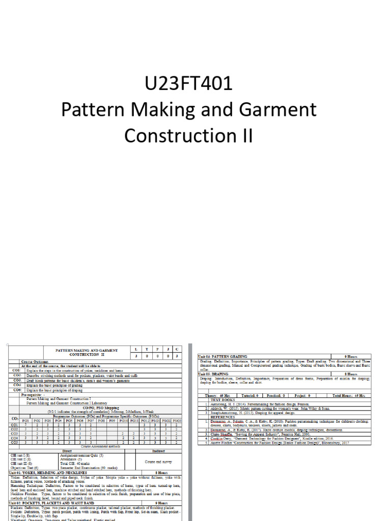 Yoke Design in Garment Making | PDF