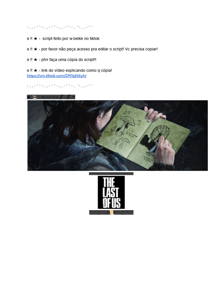 !? Script de The Last of Us | PDF | Roupas