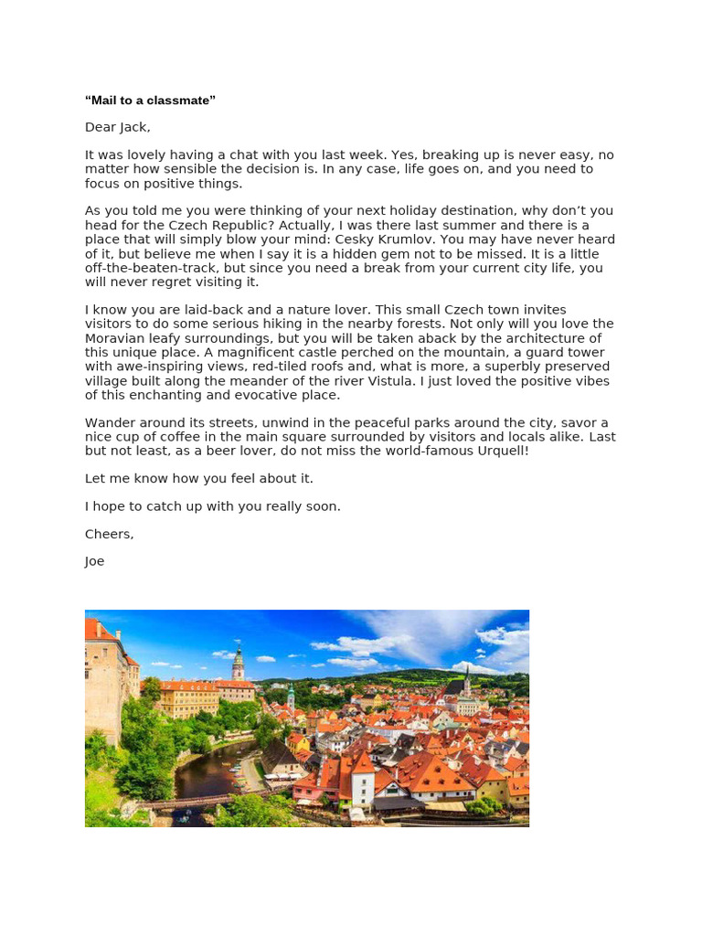 Written Mediation Task Sample - Mail To A Friend | PDF