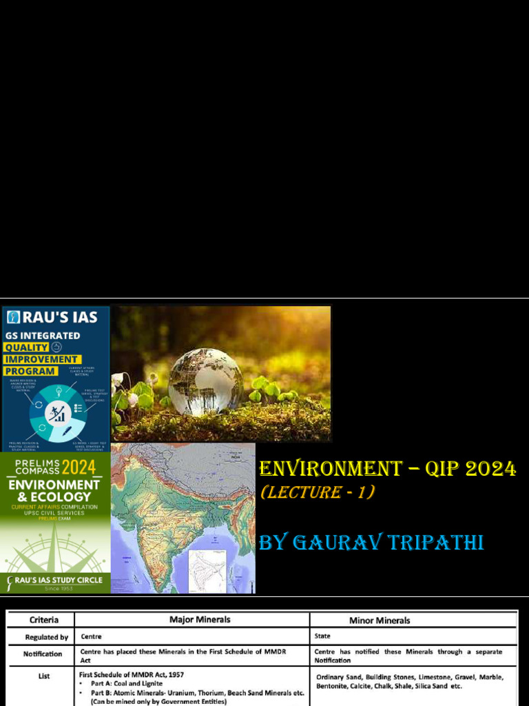 PRELIMS QIP ENVIRONMENT Compilation | PDF | Food Web | Evolution