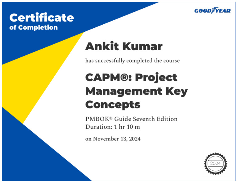 CAPM® - Project Management Key Concepts | PDF