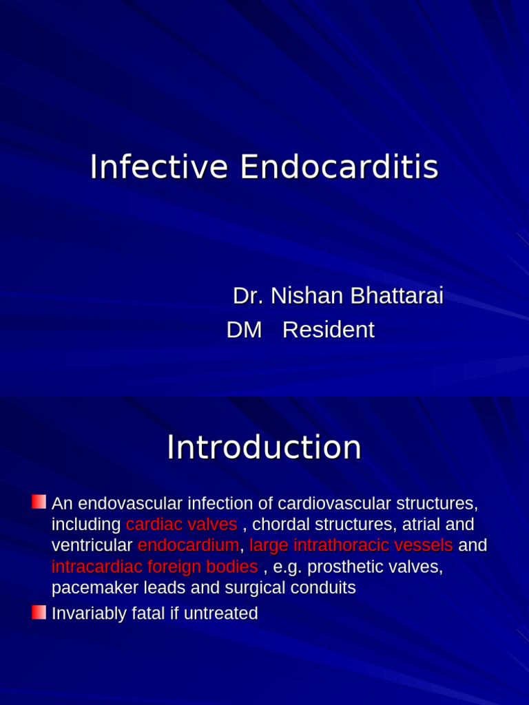 Infective Endocarditis | PDF | Streptococcus | Medical Specialties