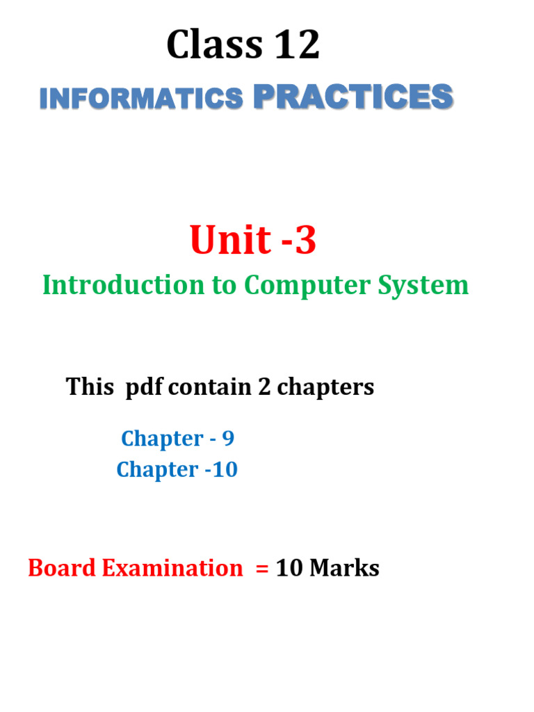 UNIT-3 Introduction To Computer Networks (AutoRecovered) | PDF ...