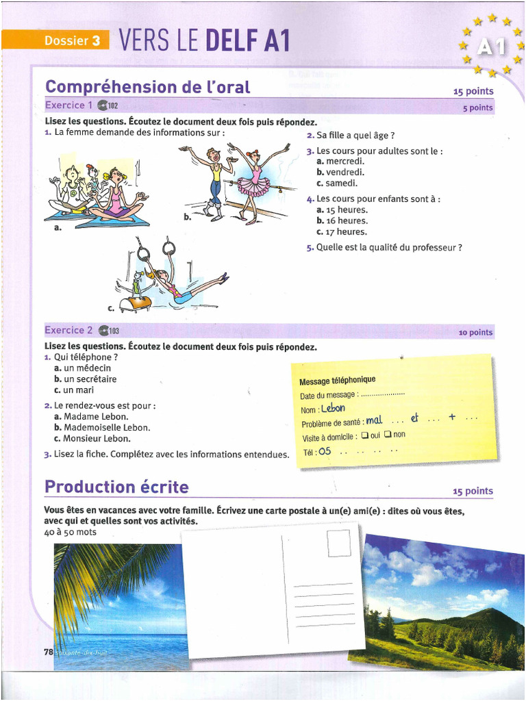 A1 Compréhension | PDF