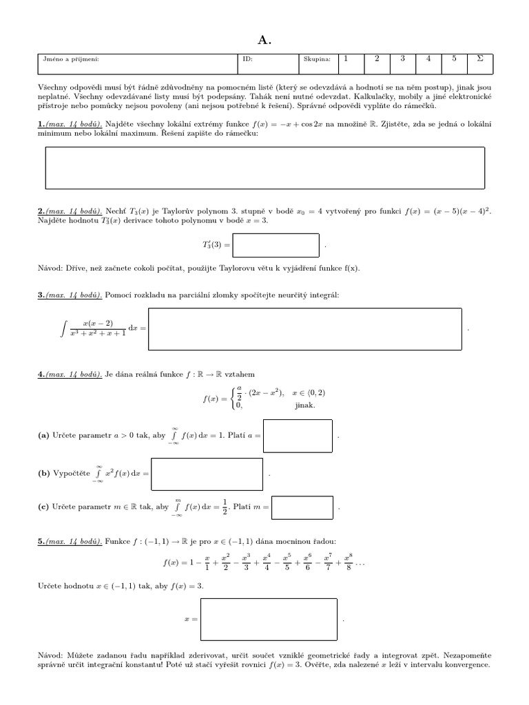 Predtermin A 2023 Zadani | PDF
