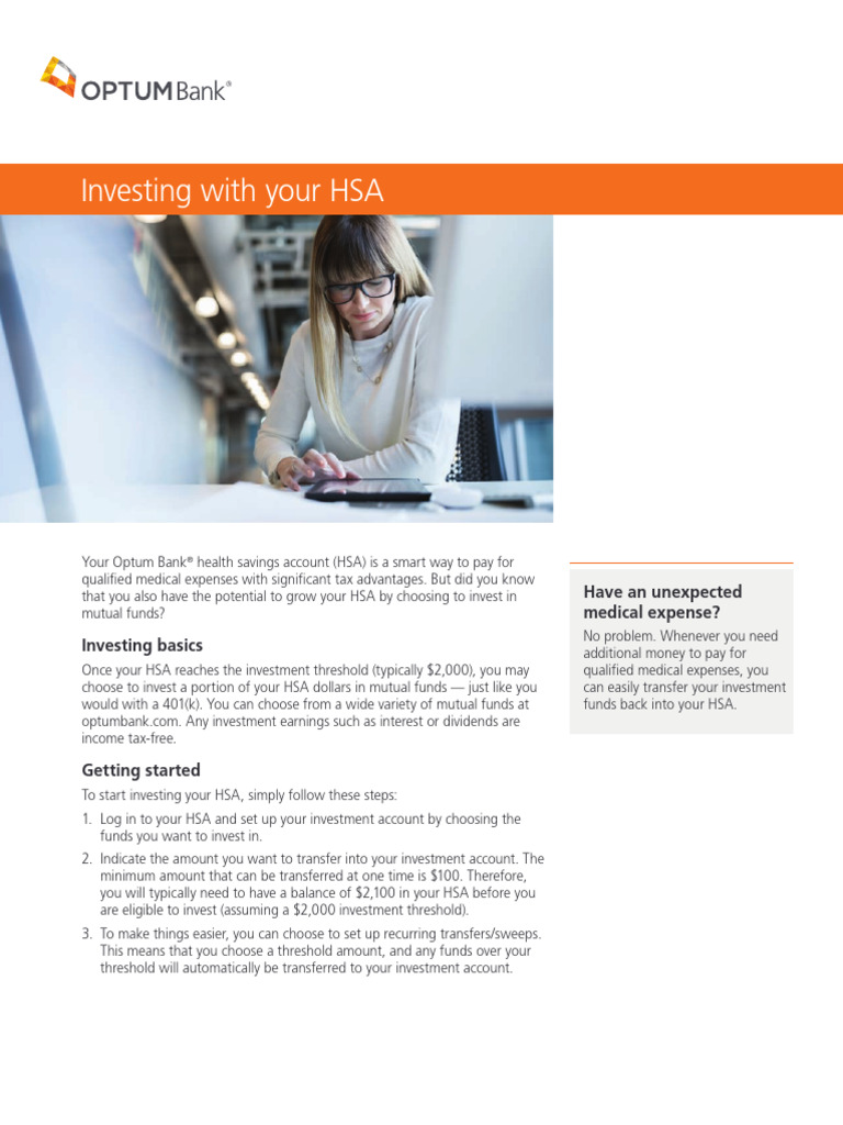 Optum_investing_NO_Betterment | PDF | Health Savings Account | Financial Adviser