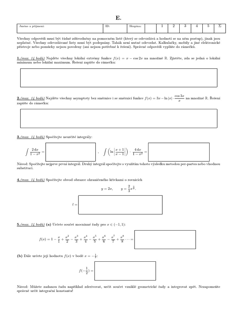 Druhy Termin E 2023 Zadani | PDF