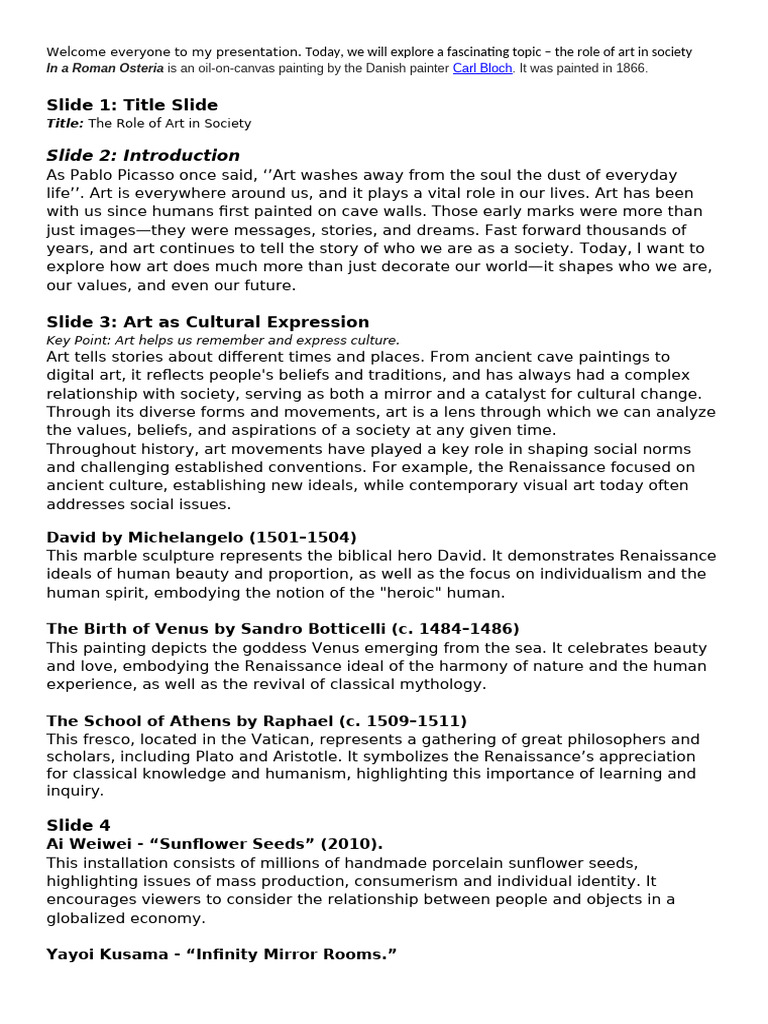 The Role of Art in Society2 | PDF | Art Therapy
