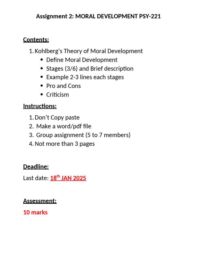 Psychology Students' Guide: Moral Development | PDF