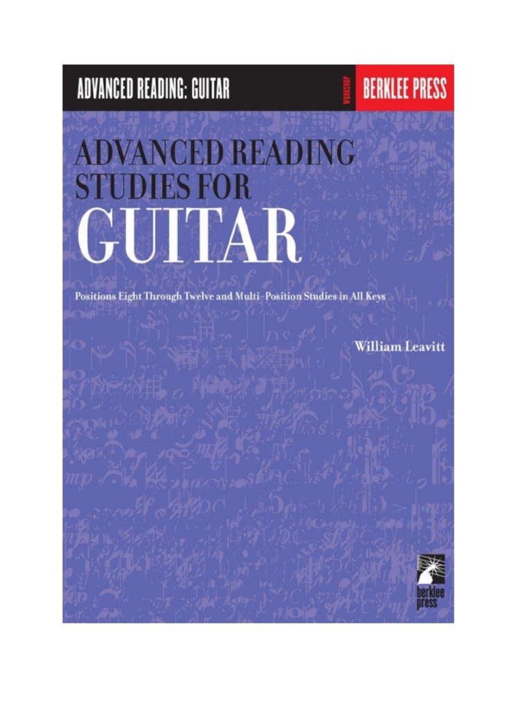 Advanced Reading Studies For Guitar Guitar Technique | PDF