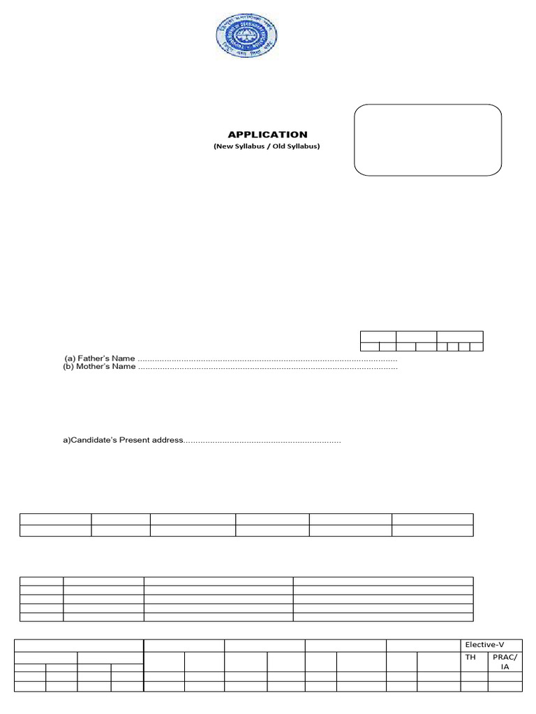 Admission To H S Exam Form | PDF