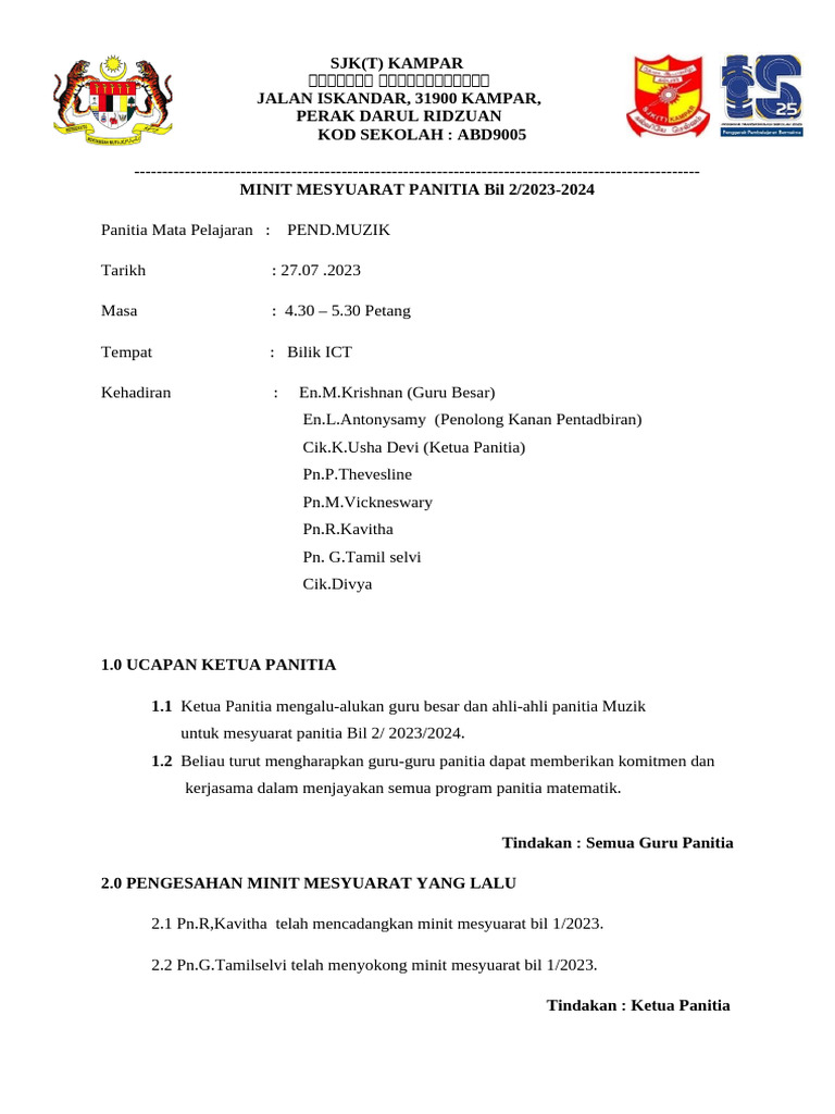 Minit Mes 2 Pend - Muzik 2023 | PDF