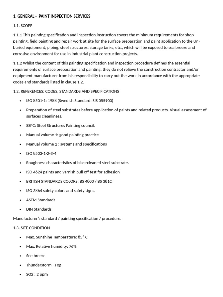 Painting Inspections | PDF | Paint | Materials