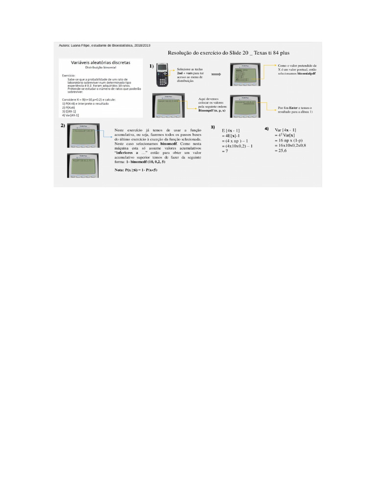 Binomial Texas Ti 84 | PDF