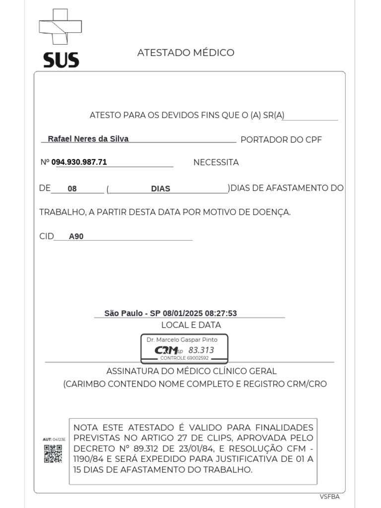 Atestado Go PDF | PDF