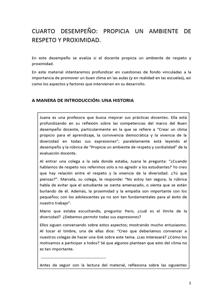 04_PROPICIA UN AMBIENTE... | PDF | Las emociones | Aprendizaje