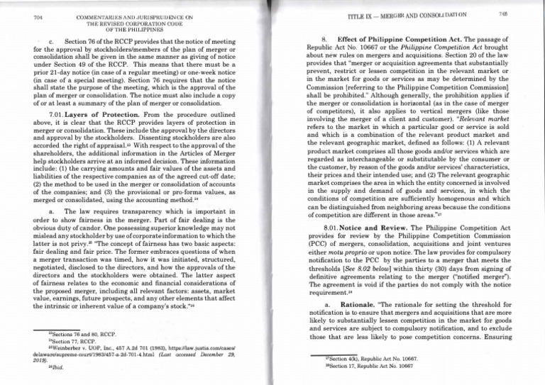 Revised Corporation Code 2020 Aquino 7 | PDF | Mergers And Acquisitions ...