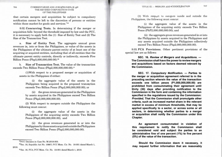Revised Corporation Code 2020 Aquino 8 | PDF | Mergers And Acquisitions ...