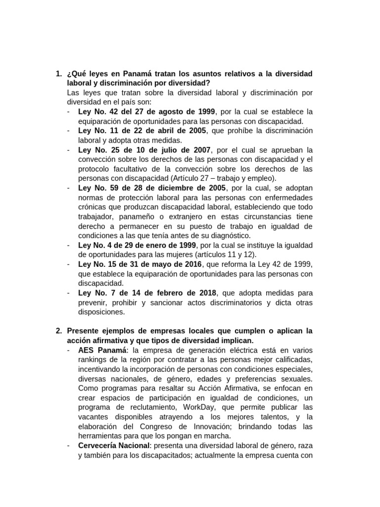 Tarea Grupal 2 ARH (Sin Portada) | PDF | Invalidez | Discriminación