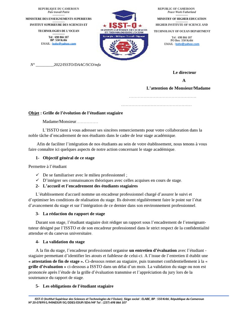 Grille d'Evaluation | PDF