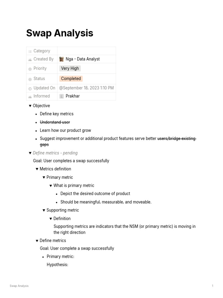 Swap Analysis | PDF | Cryptocurrency
