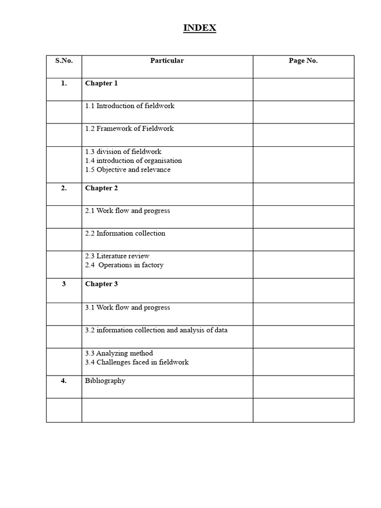 Fieldwork Overview and Analysis Guide | PDF