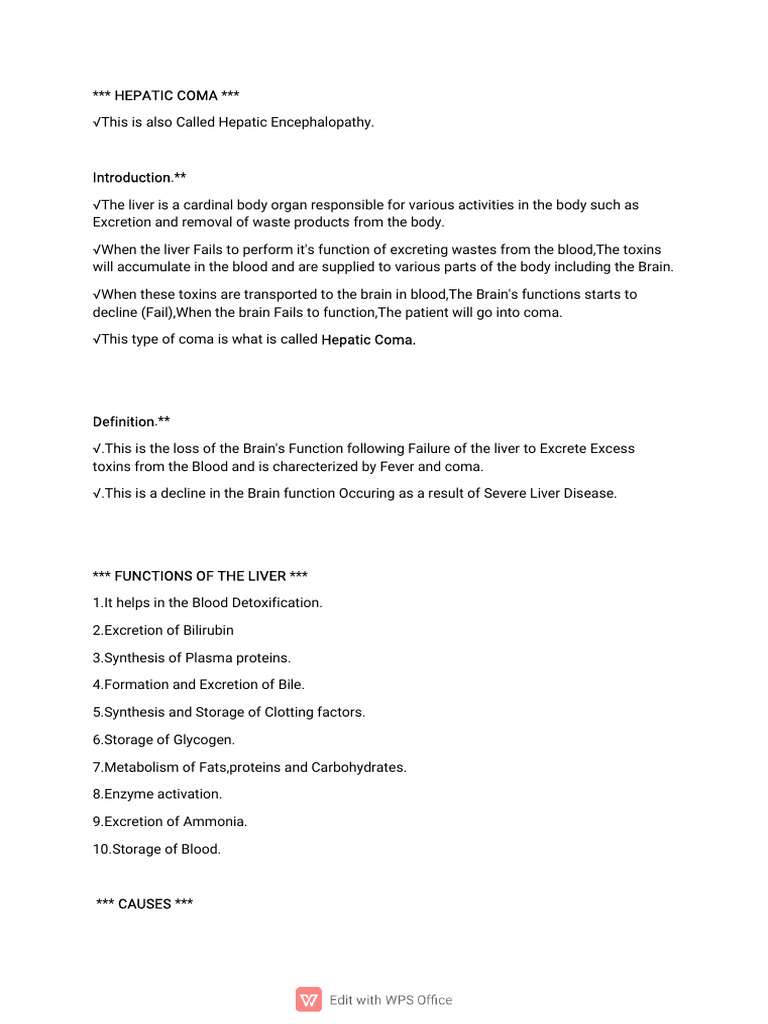 HEPATIC_COMA-2 | PDF