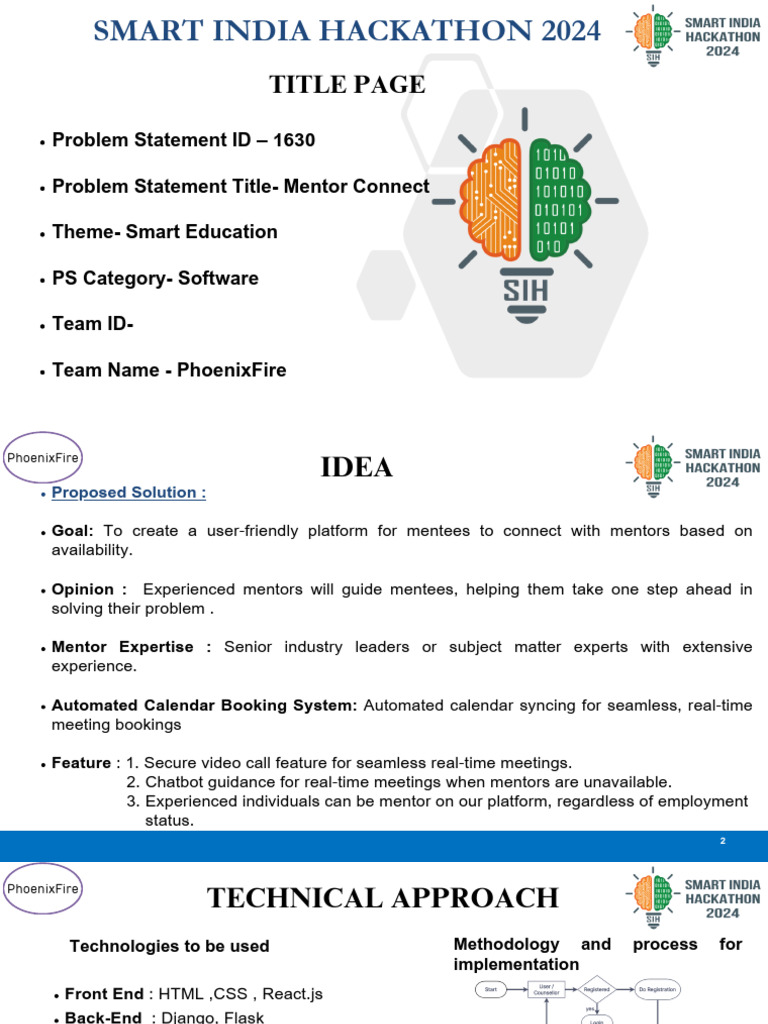 SIH FINAL | PDF | Mentorship | Computing