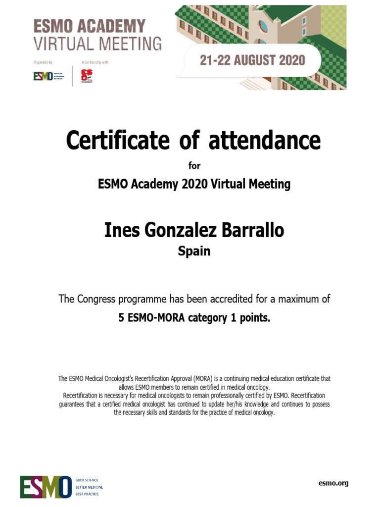 ESMO Academy 2020 Melanoma | PDF