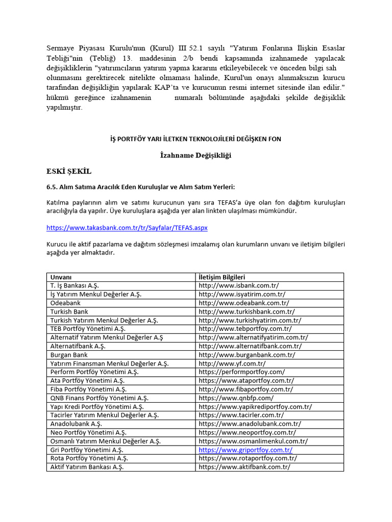 Ijc - Portföy Yari - Letken Teknoloj - Ler - de - Ken Fon | PDF