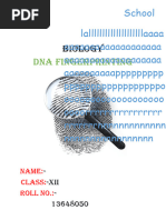 Dna Fingerprinting Investigatory Project 2024-25 Class-12 | PDF | Gel ...