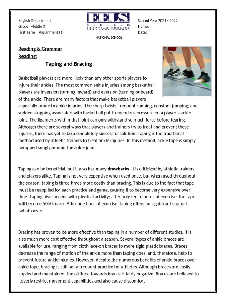 Taping and Bracing | PDF | Ankle