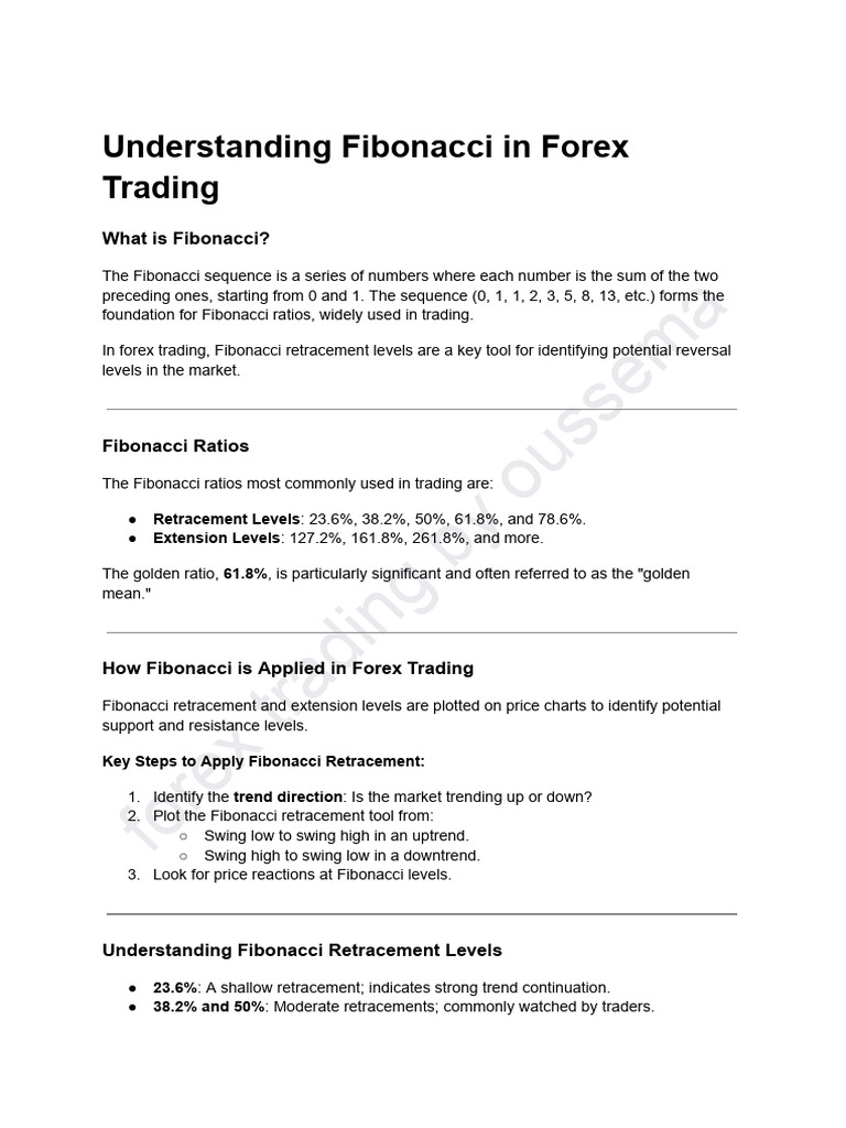 Understanding Fibonacci in Forex Trading | PDF | Technical Analysis
