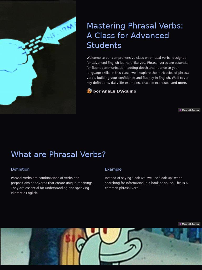 Mastering Phrasal-Verbs-A-Class-for-Advanced-Students | PDF | English ...
