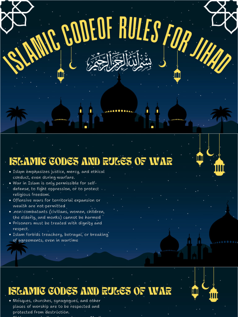 Islamic Codeof Rules For Jihad | PDF