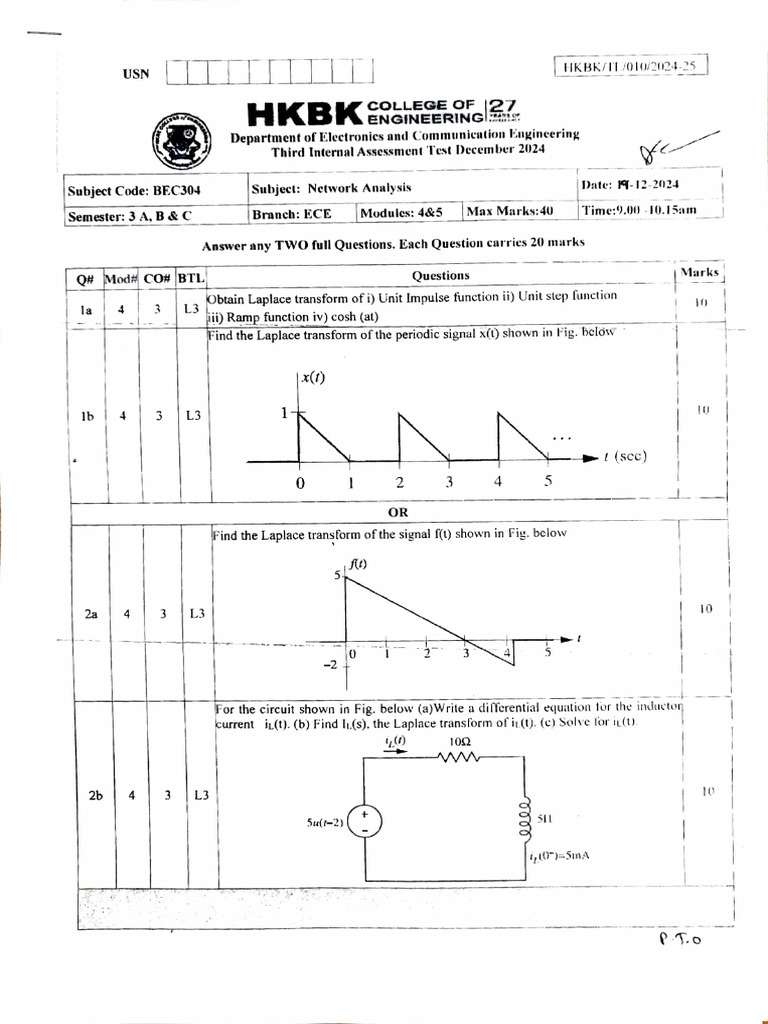 3rd_IA_QP_Solution | PDF | Electronic Engineering | Electrical Engineering