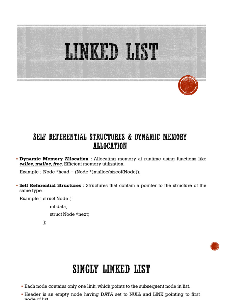 LINKED LIST | PDF | Pointer (Computer Programming) | Computer Programming LINKED LIST | PDF | Pointer (Computer Programming) | Computer Programming