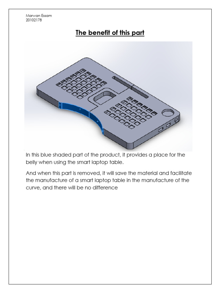 The Benefit of This Part: Marwan Essam 20102178 | PDF