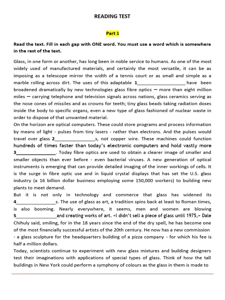 Reading full mock 9 | PDF