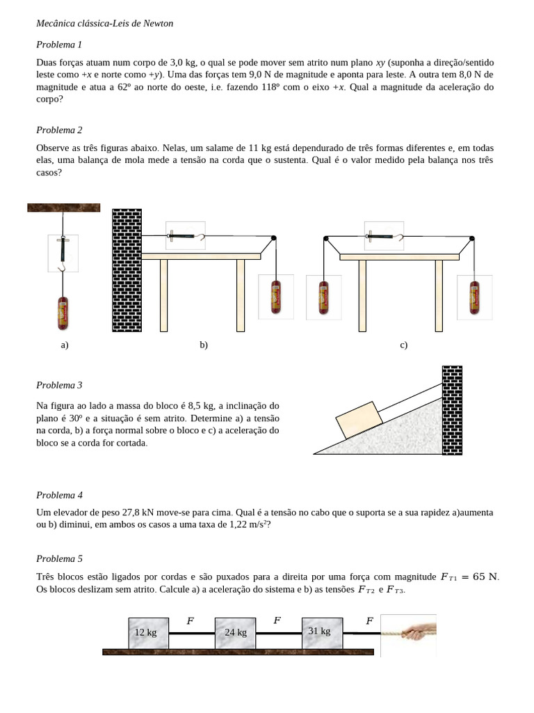 Ficha de Cinemática-6-Corpos Ligados | PDF