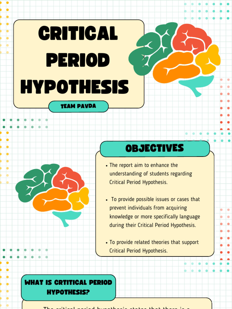 Critical Period Hypothesis | PDF
