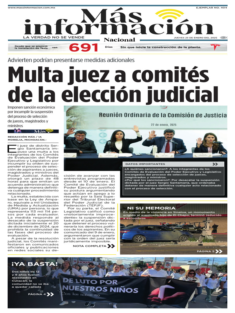 Mas Nacional 23 Ene | PDF | Cartel de Sinaloa | Planetas